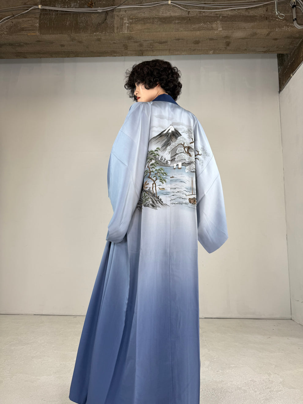 VINTAGE NAGAJYUBAN "fuji, matsu" – MACHIKO KIMONO Japanese Kimonos ...
