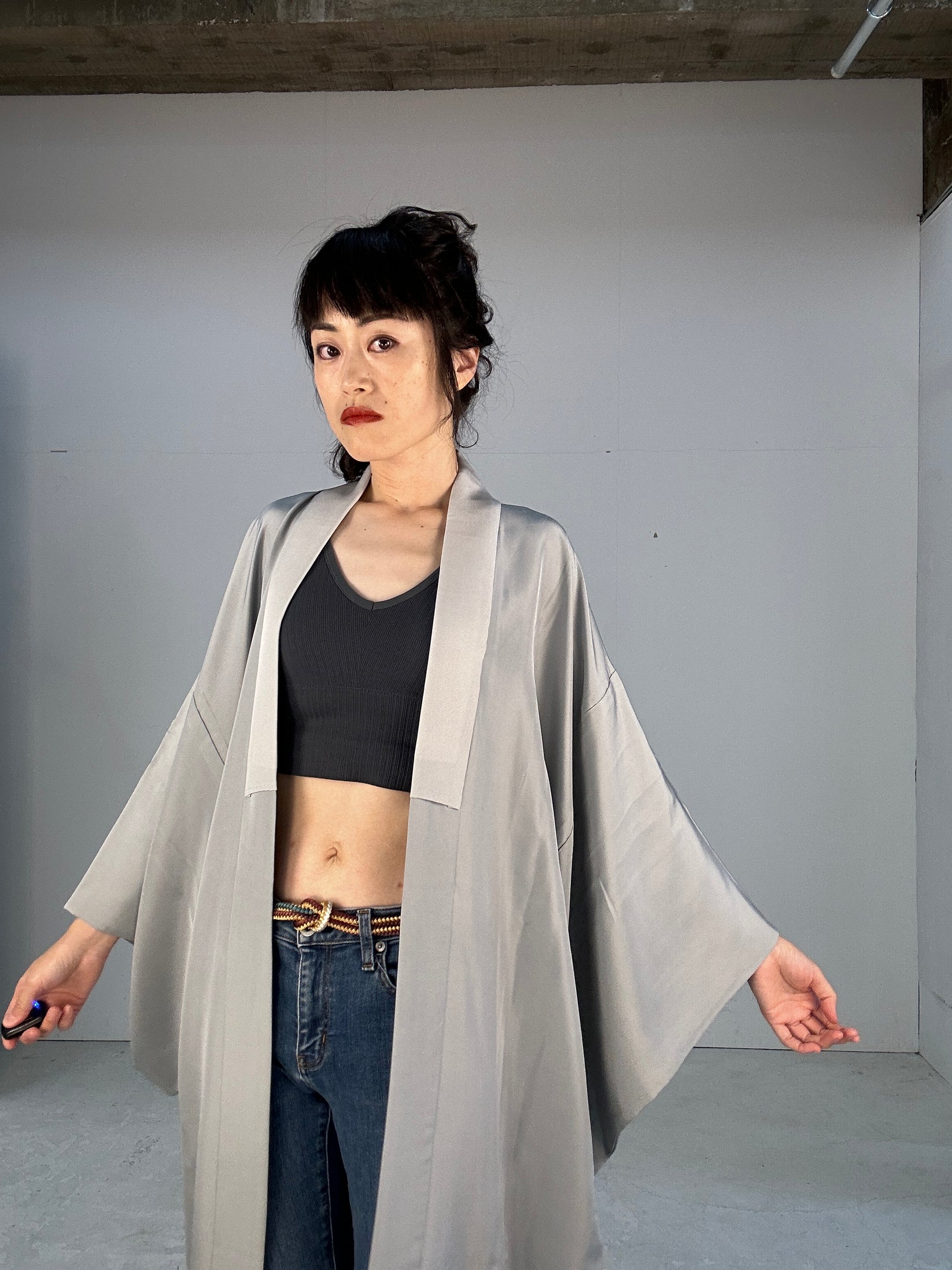 NAGAJYUBAN "muji" – MACHIKO KIMONO Japanese Kimonos, Vintage & Upcycled